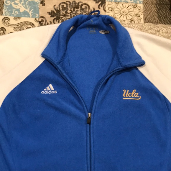 adidas | Jackets & Coats | Adidas Ucla Zipper Jacket Bluewhite Size L ...